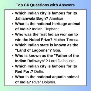 General Knowledge: 100+ GK Questions with Answers in English